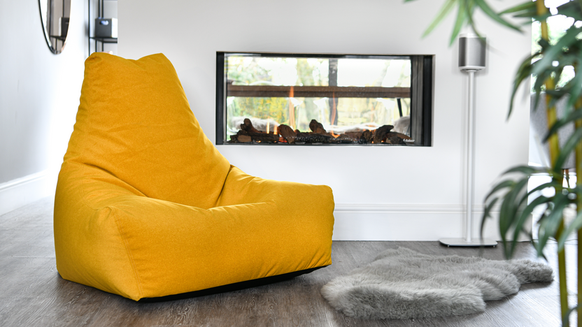 Brushed Suede B Bag Mustard Extreme Lounging